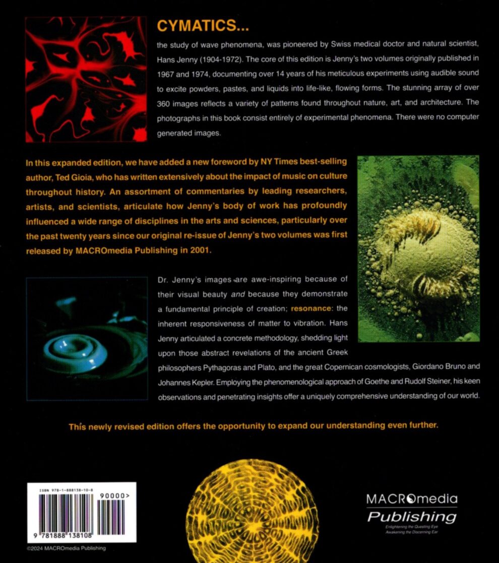 Cymatics: Expanded Edition, by Hans Jenny