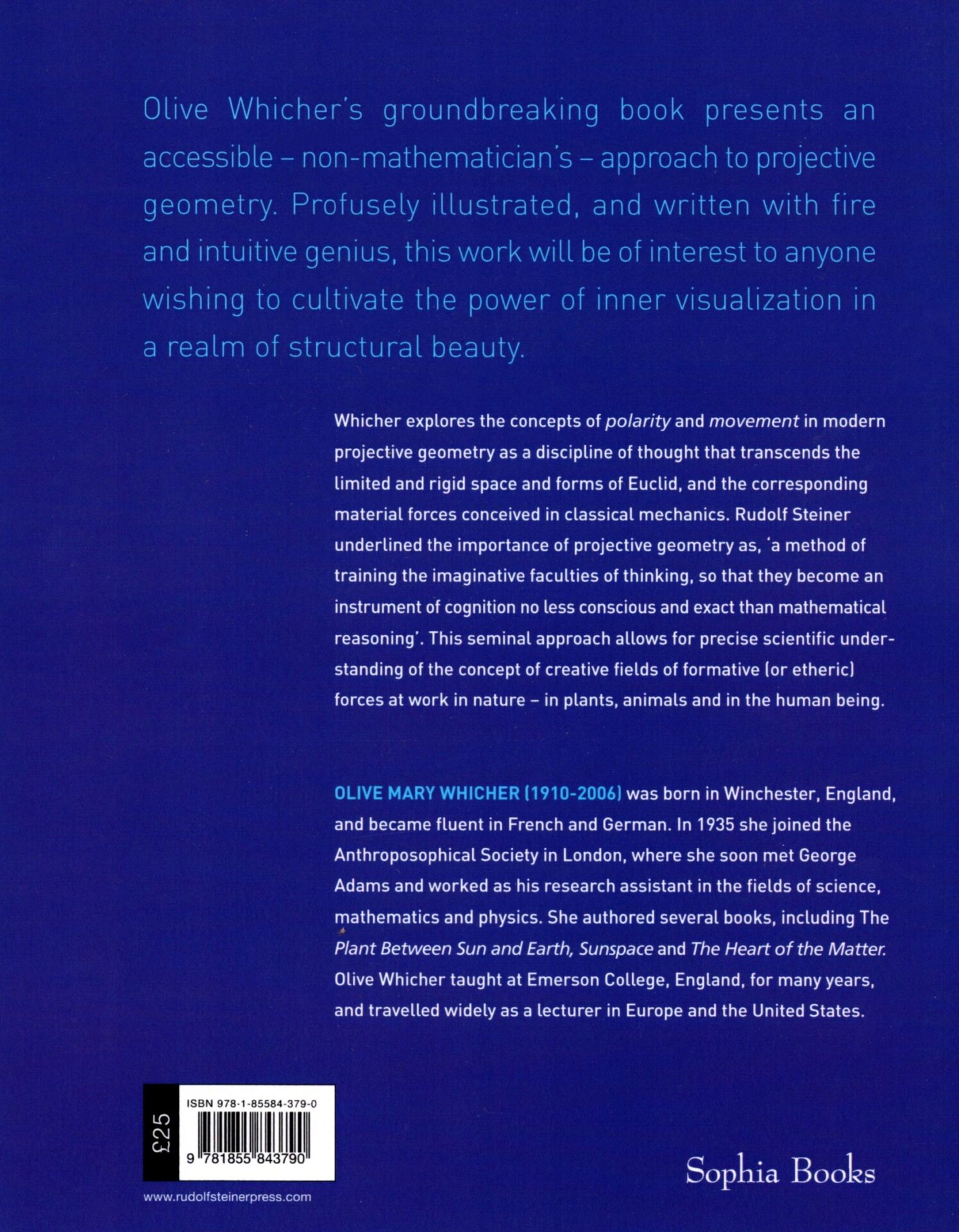 Projective Geometry Creative Polarities In Space And Time 5655